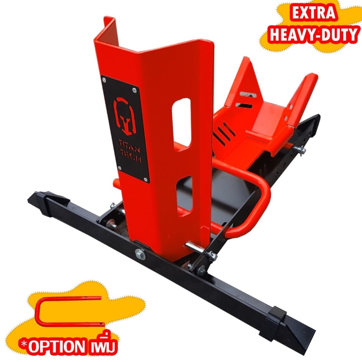 Titan Tech 360° Motorcycle Paddock Stand (Crimson Red) - titan