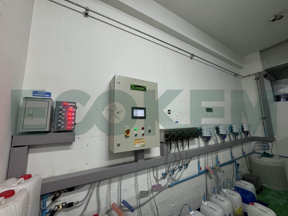 Automatic Laundry Chemical Dispensing System Installation