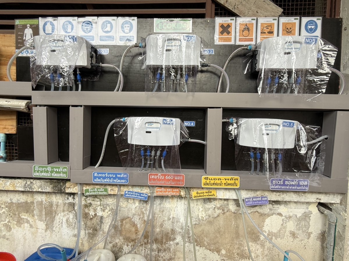 Automatic Laundry Chemical Dispensing System Installation