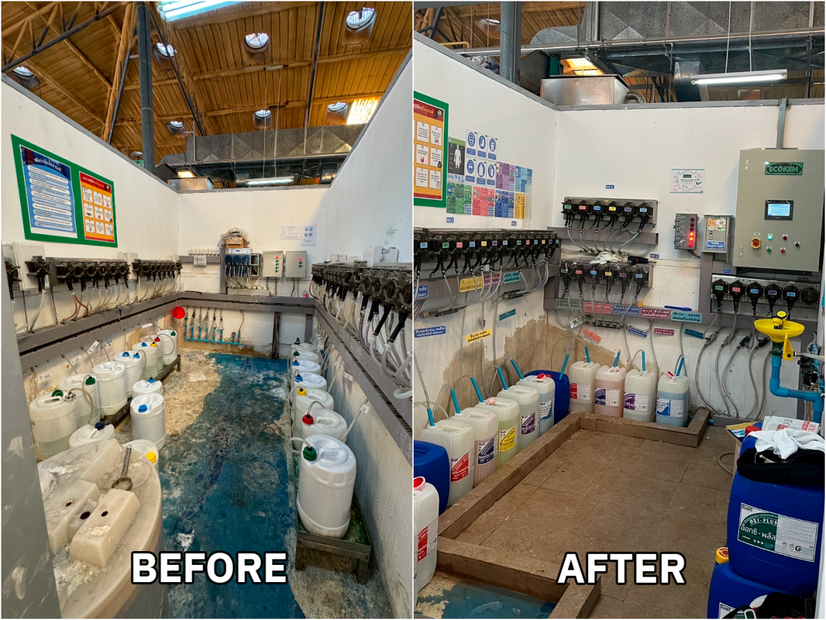 Automatic Laundry Chemical Dispensing System ﻿Installation & Development