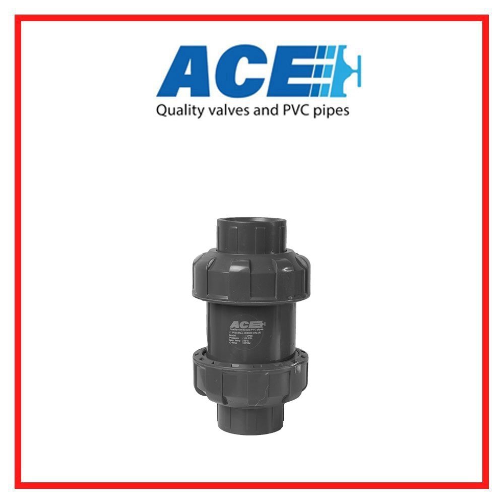 ACE CHECK VALVE 1" D/UNION BALL CHECK VALVE