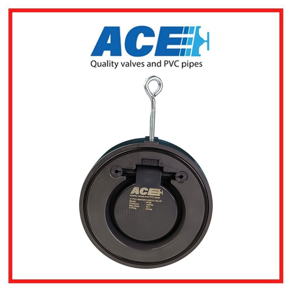 ACE PVC-U WAFER CHECK VALVE 4" DN100