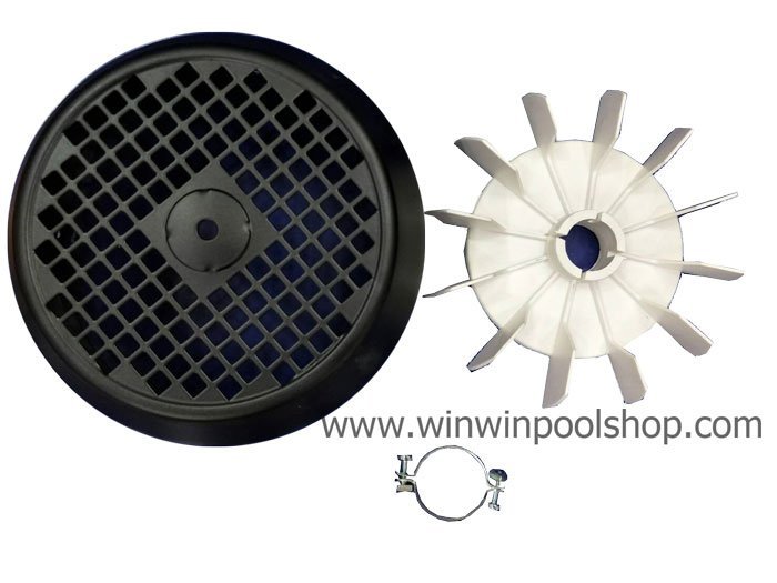 4405010384 Fan + Cover Assembly for MAXIM Pump 4.5HP - 5.5HP อะไหล่ ...