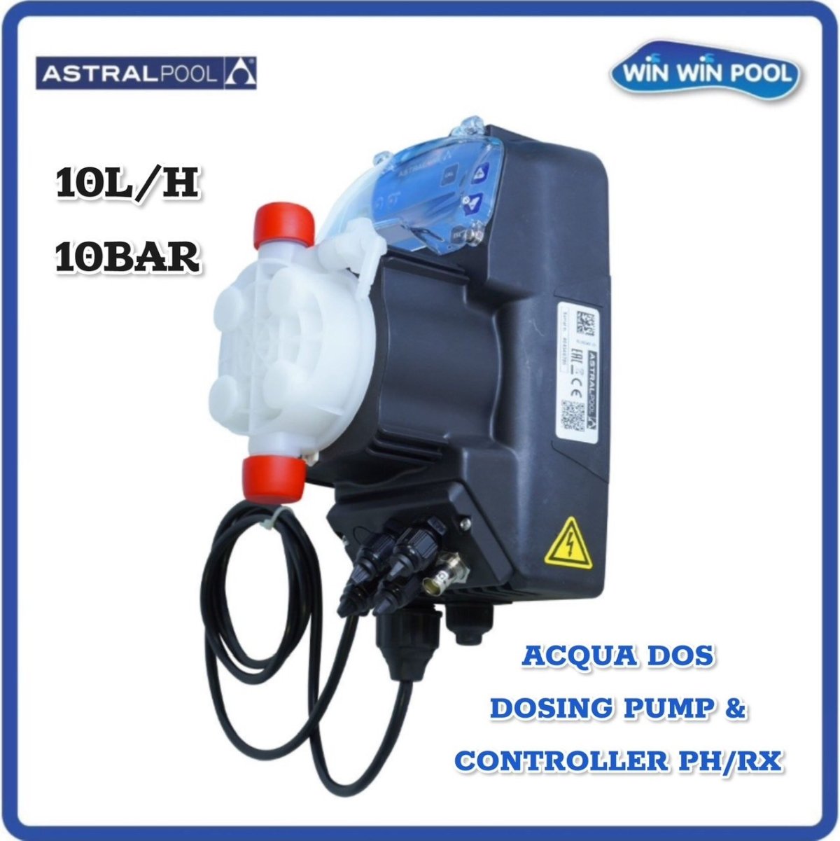 Astralpool Dosing Pump ACQUA DOS DIGIT pH/ORP type C Model - 10 l/h-10 bar