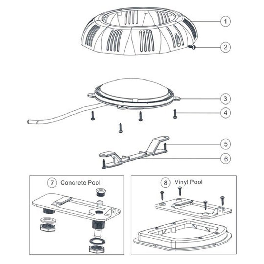 Lights Face plate for TP100 Emaux
