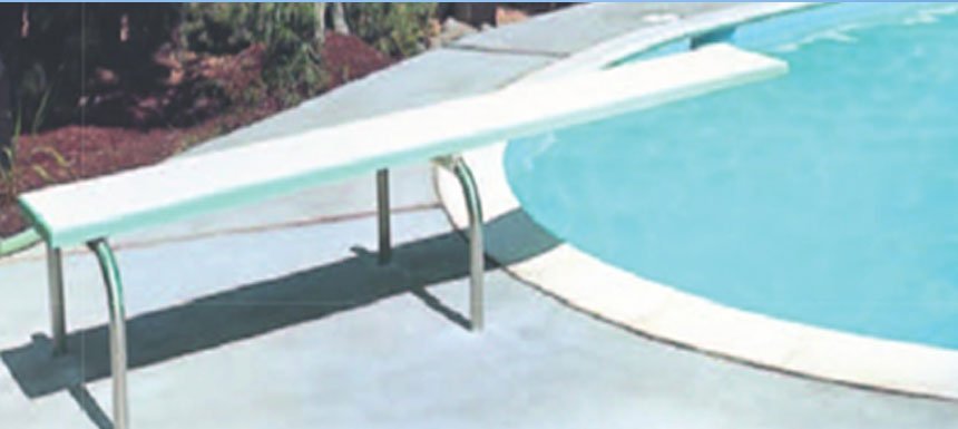 Diving Board Set Complete with Stainless Steel U-Stand 10 FT