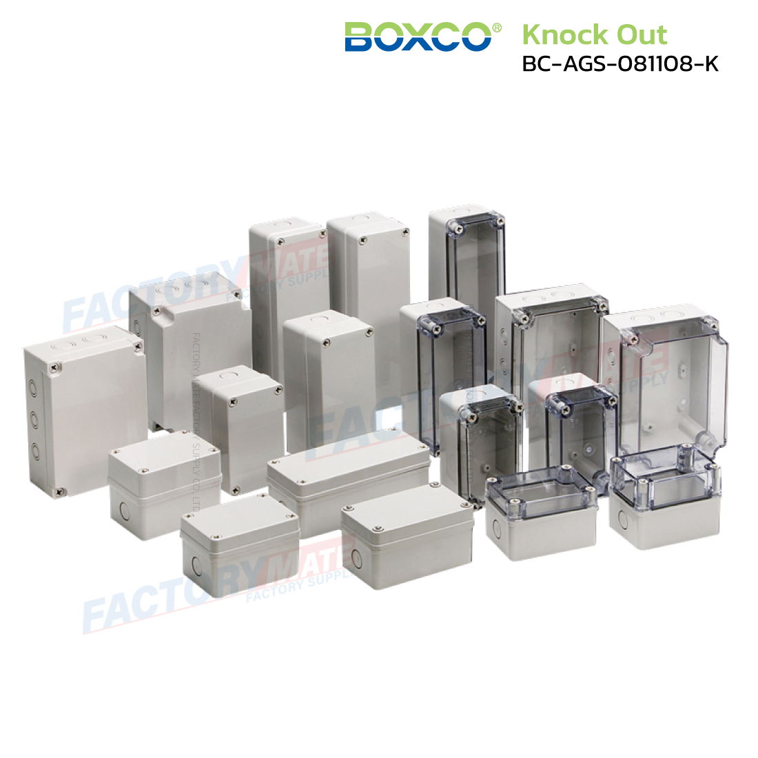 Plastic Enclosure Boxes Knock out box : กล่องพลาสติกกันน้ำน็อคเอาท์ทั้ง ...