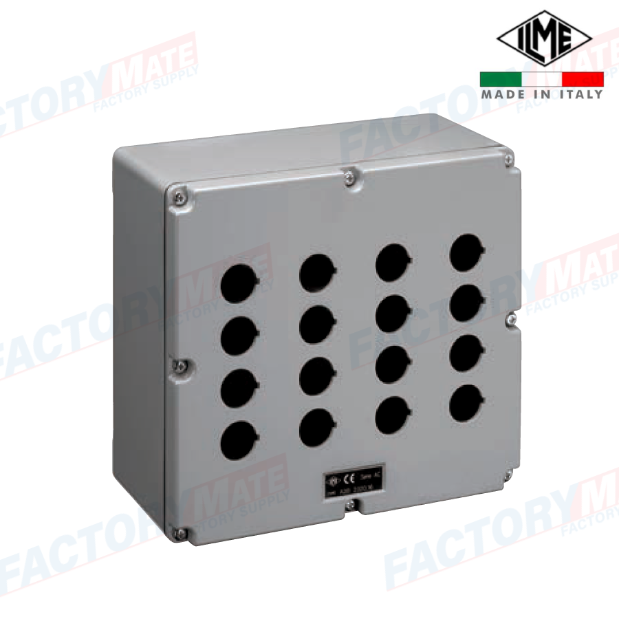 ILME A2P 2320.16 Push Buttton Box, AC series,Without cable entry, 16 ...