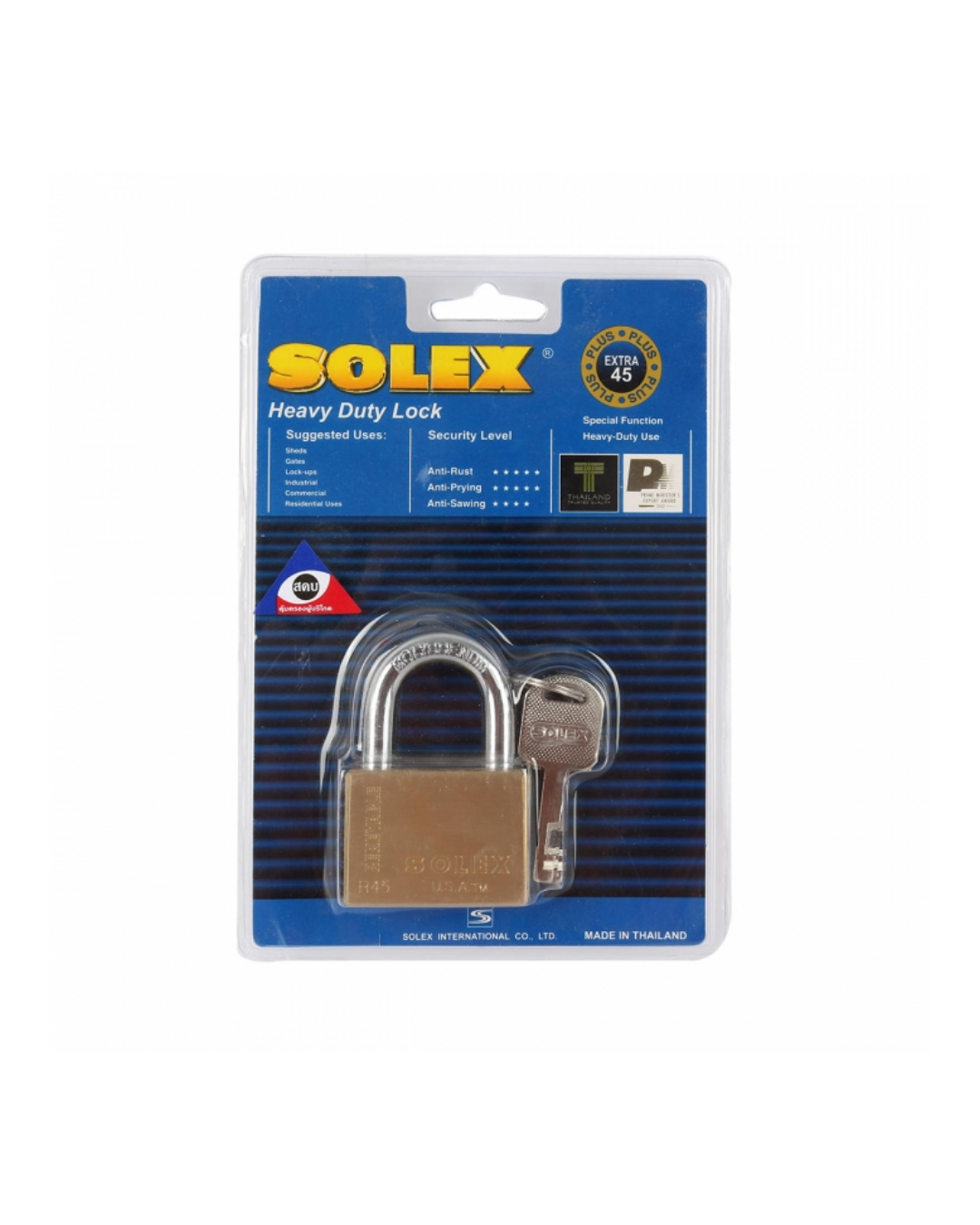 กุญแจ Solex Extra คอสั้น 45 มม.