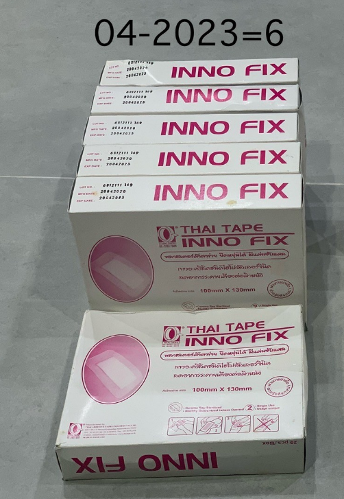 (exp 04-2023) Inno Fix + PAD 10x13 ซม. แผ่นปิดแผลพร้อมแผ่นซับ (ยกกล่อง ...
