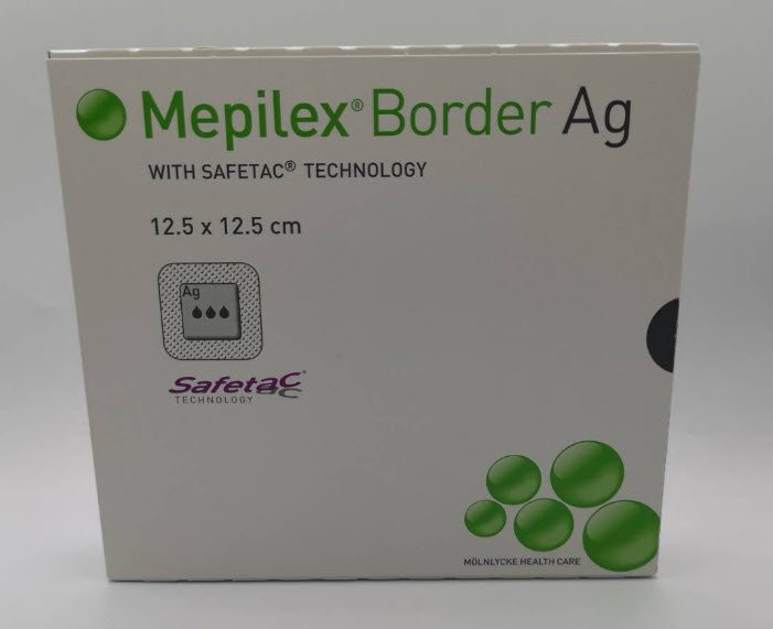 Mepilex Border Ag 12.5x12.5 cm (1 แผ่น) - ruangwitmedical