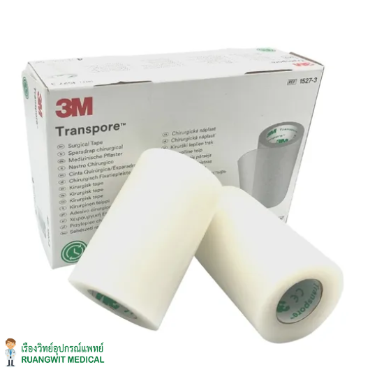 3M Transpore ขนาด 3 นิ้ว (4ม้วน/กล่อง)