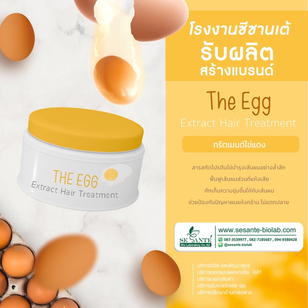 The Egg Extract Hair Treatment / 50 g.