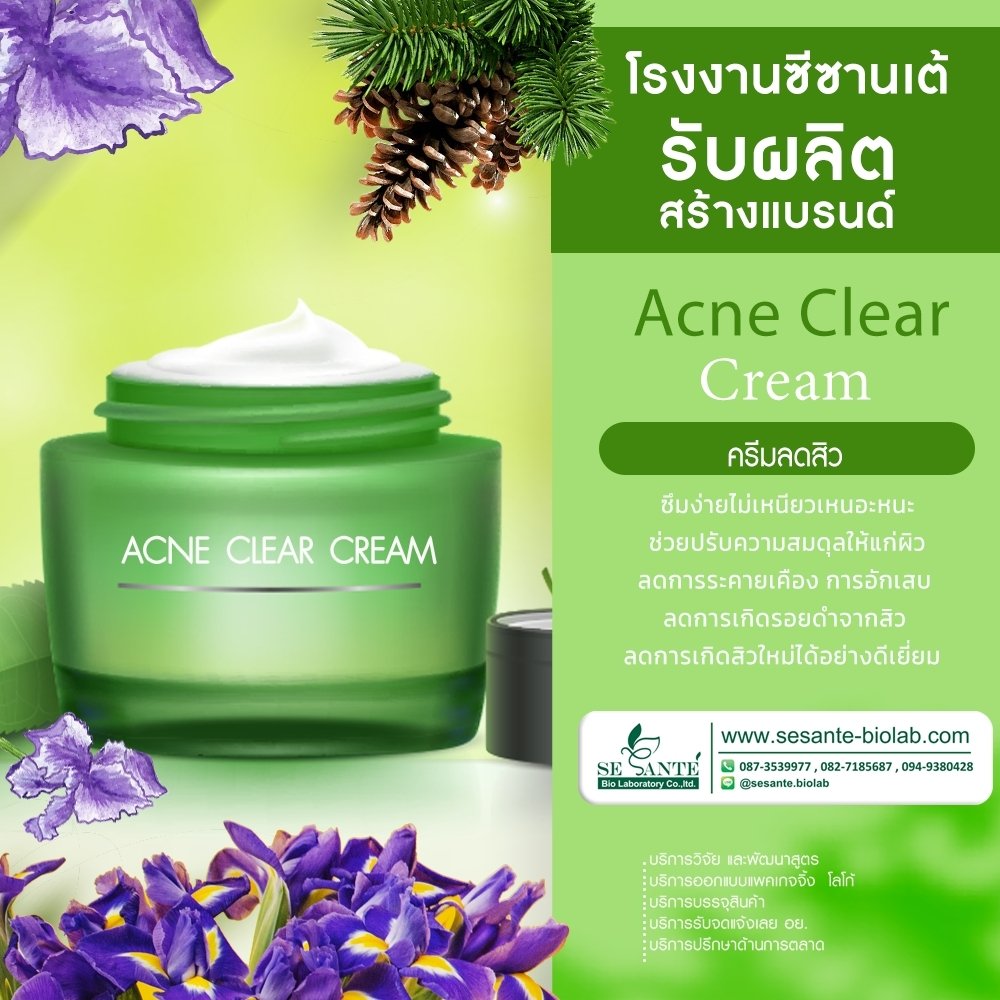 Acne Clear Cream / 8 g. - sesante-biolab