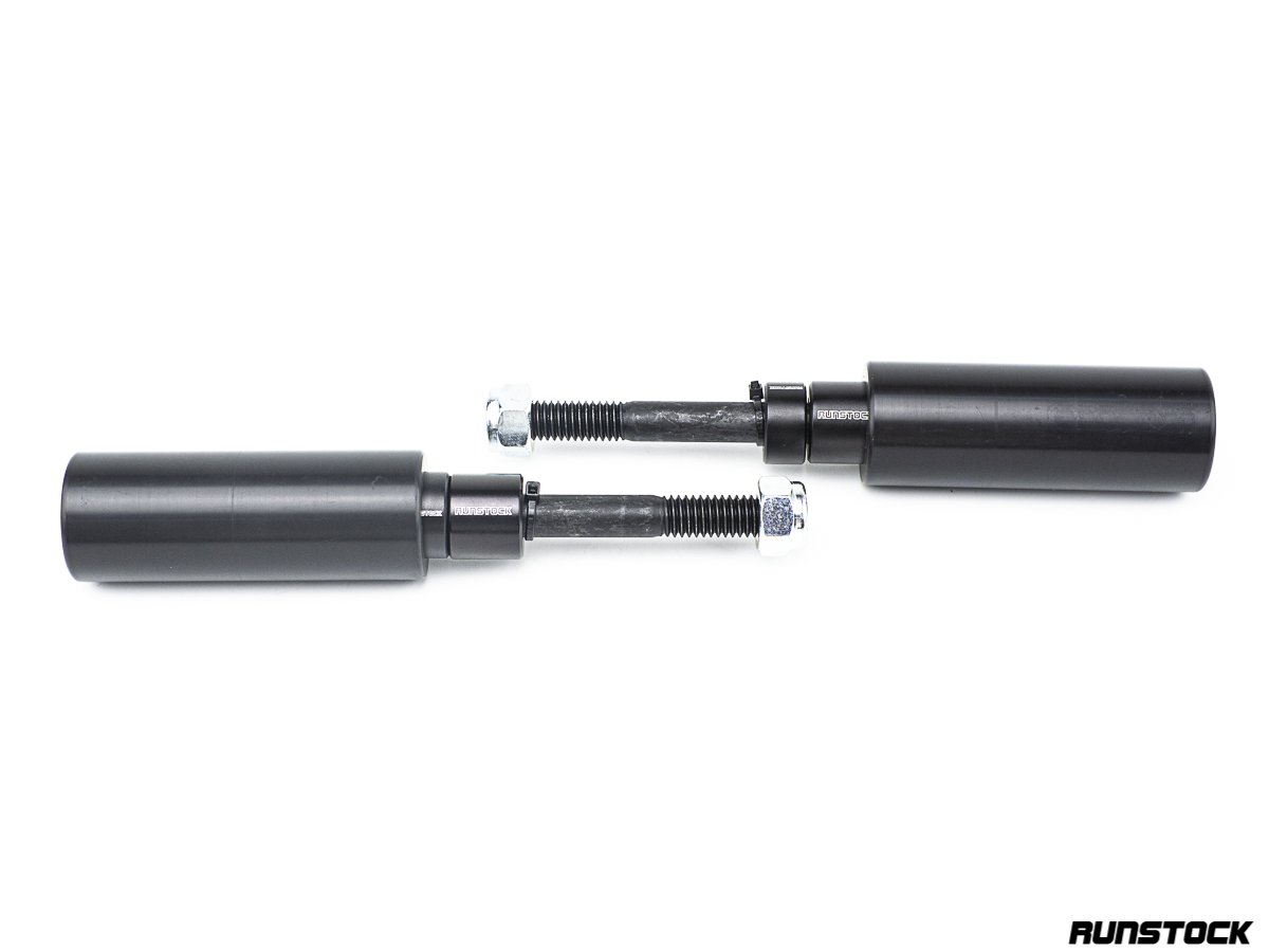 Runstock 4” Rear Suspension Crash Peg Sliders for Harley-Davidson Dyna ...