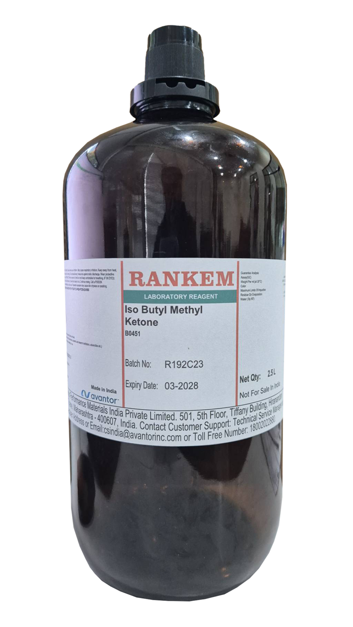 ISO BUTYL METHYL KETONE (MIBK), LR RANKEM®