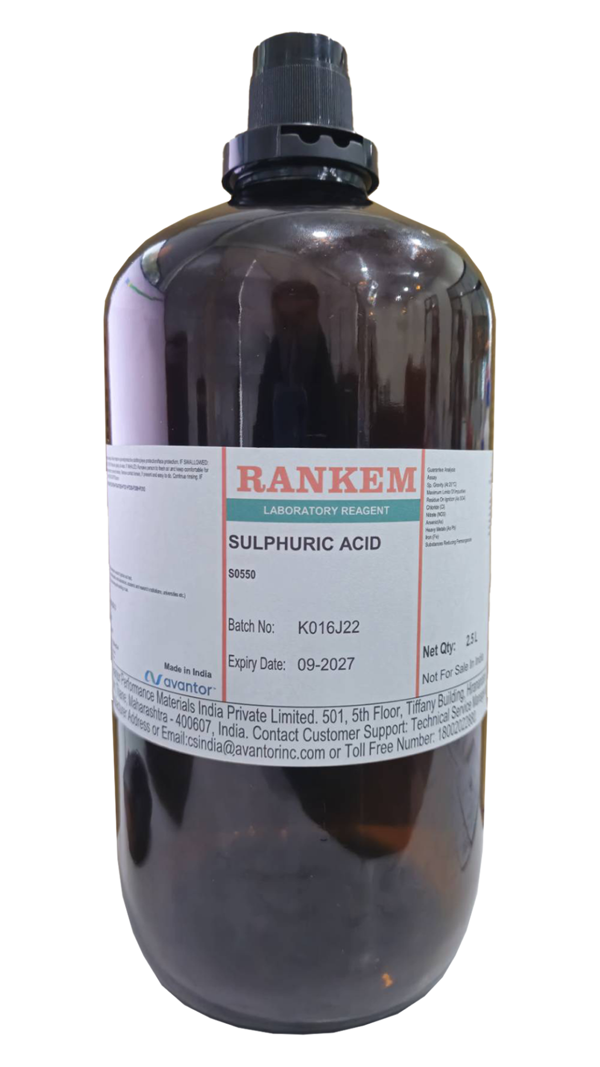 SULPHURIC ACID LR, RANKEM®