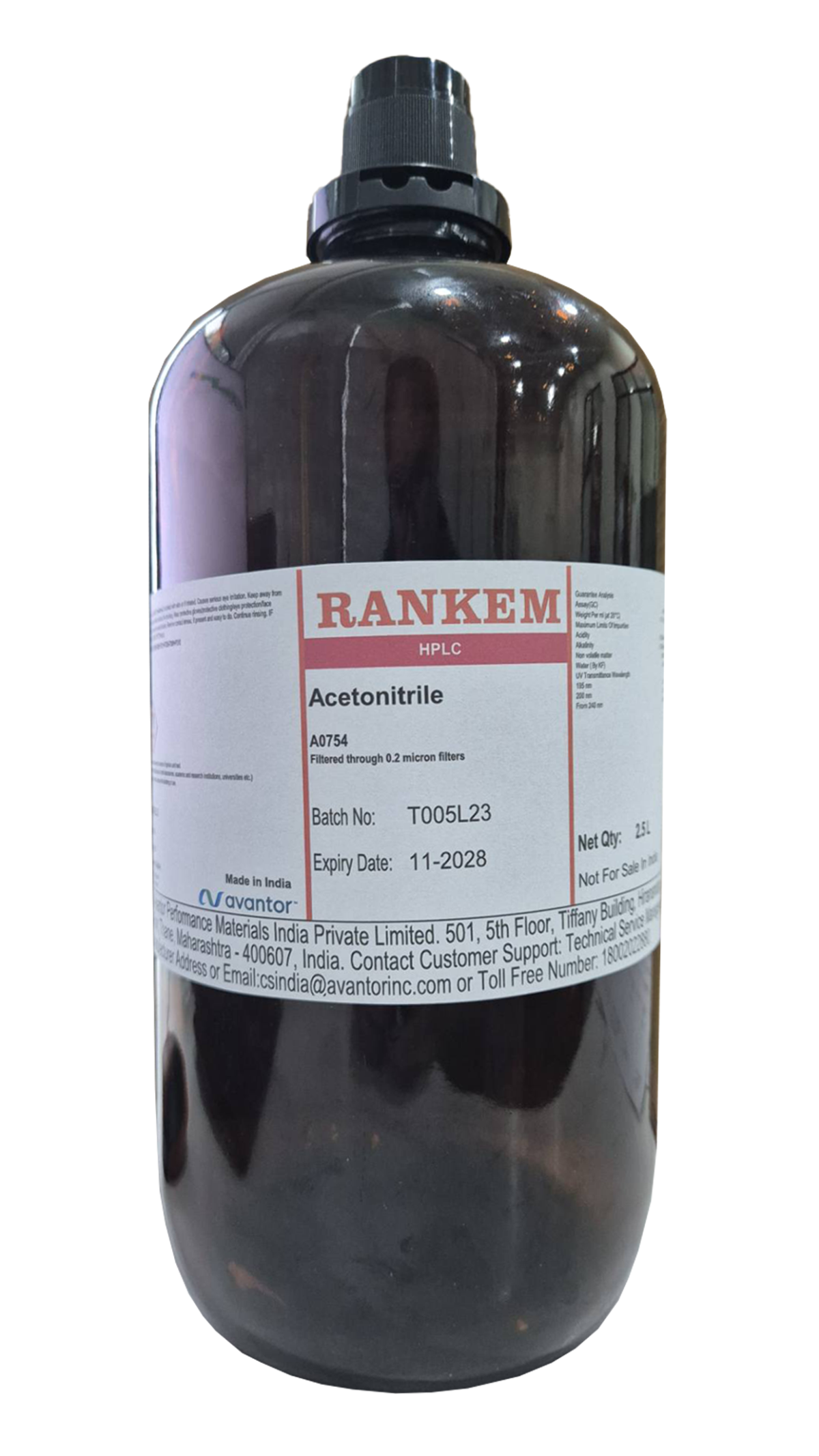 ACETONITRILE HPLC, RANKEM®