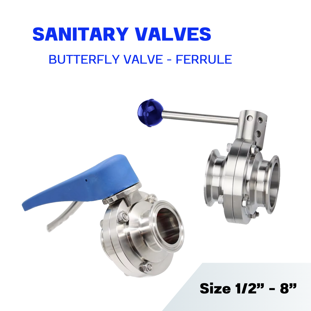 BUTTERFLY VALVE FERRULE - SANITARY VALVES
