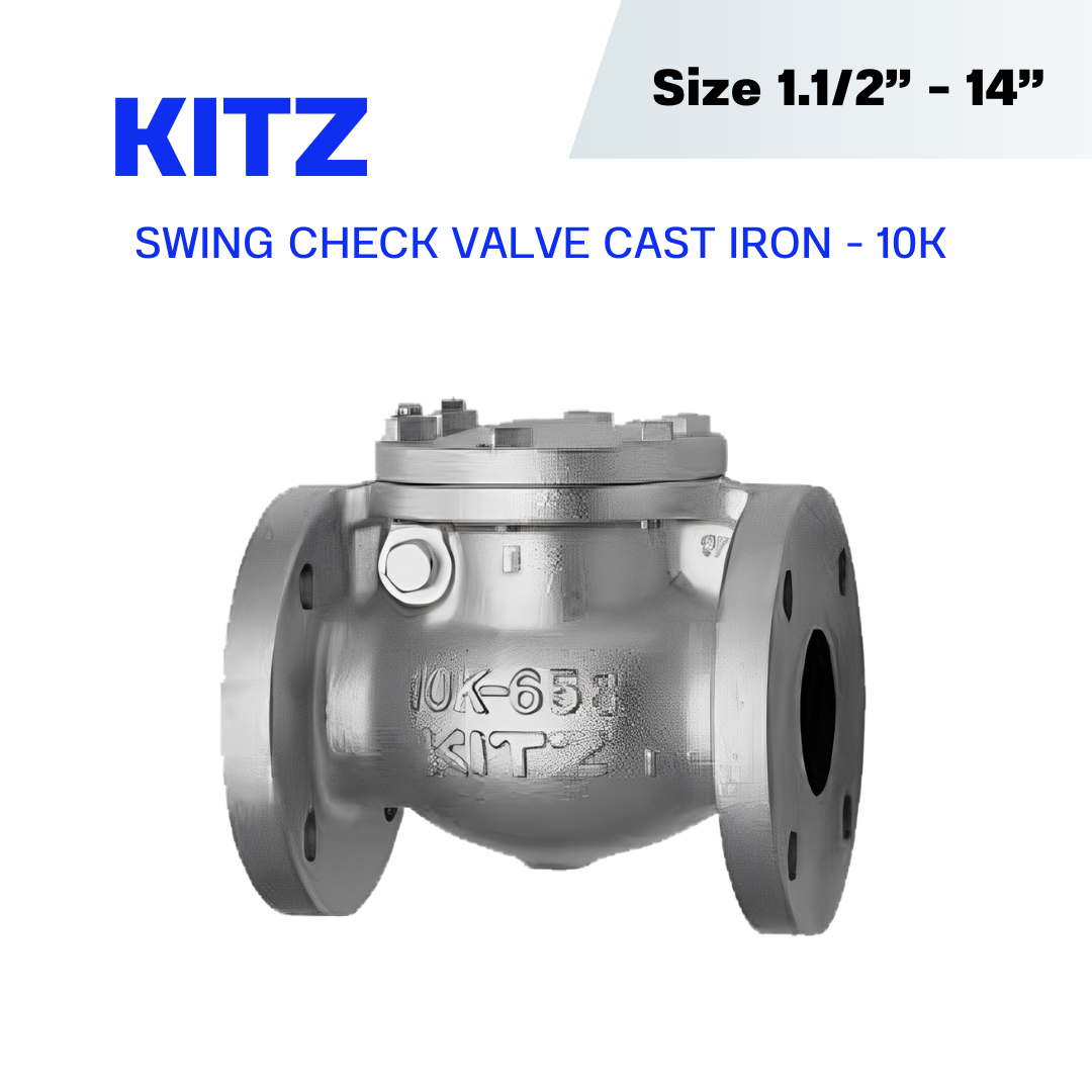 KITZ Swing Check Valve Cast iron (10FCO) - สวิงเช็ควาล์ว