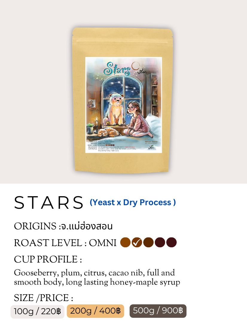 Stars is a new omni roast (Yeast x Dry Process)