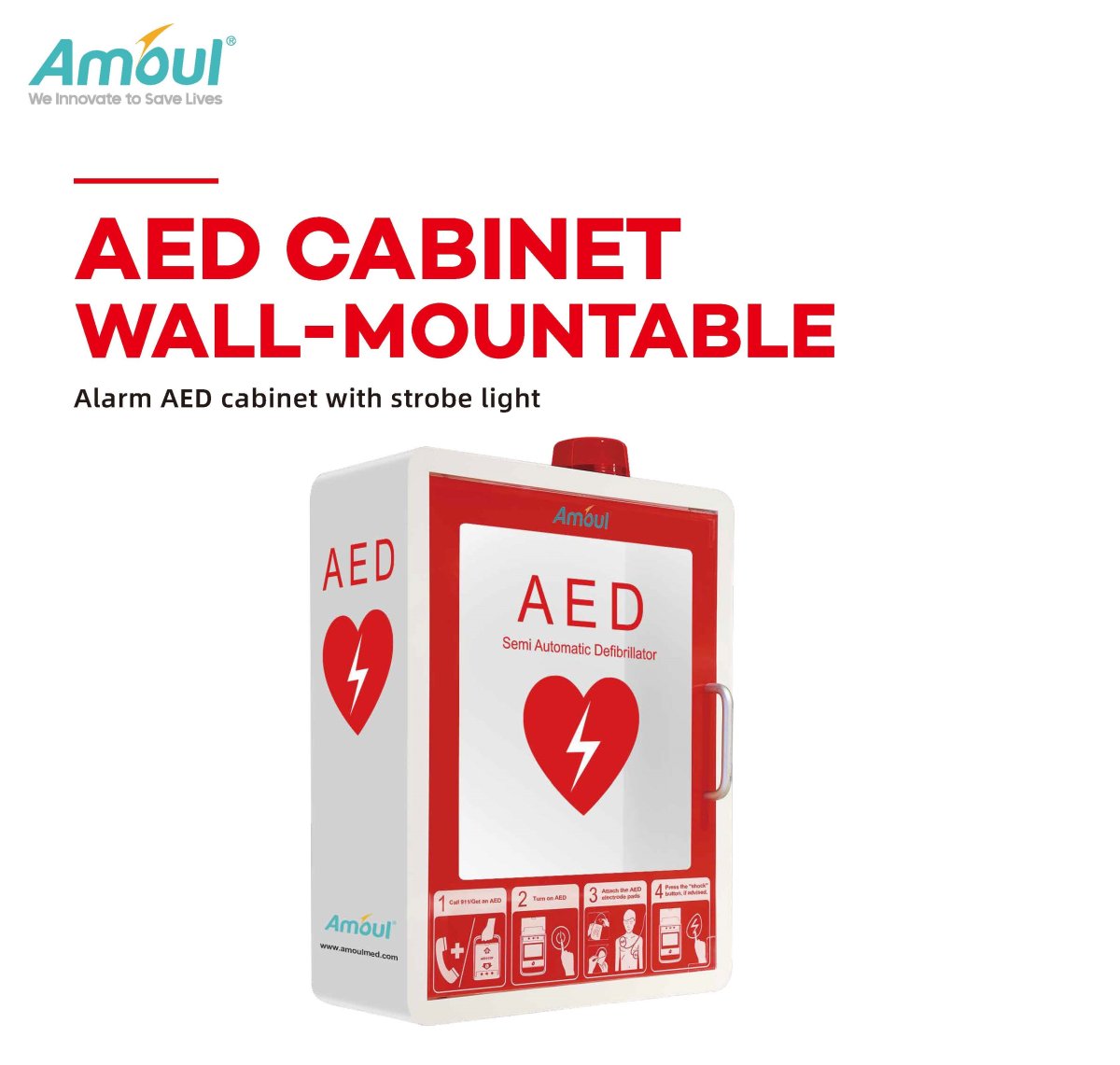 AED CABINET WALLMOUNTABLE - medtech-medical