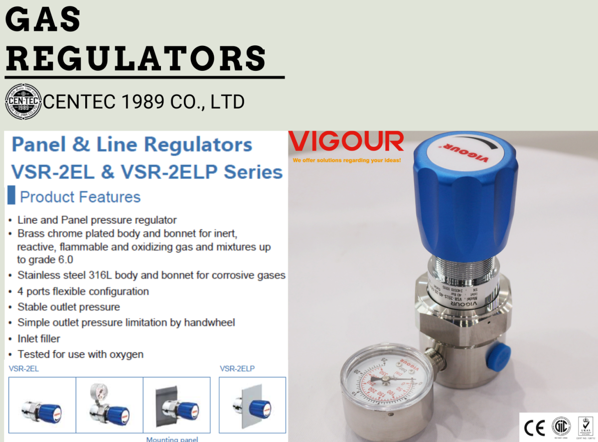 Panel & Line Gas Regulators อุปกรณ์ปรับแรงดัน