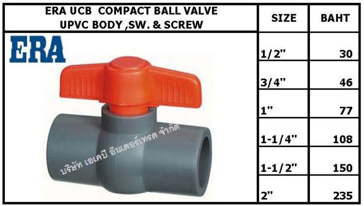 ERA UCB COMPACT BALL VALVE