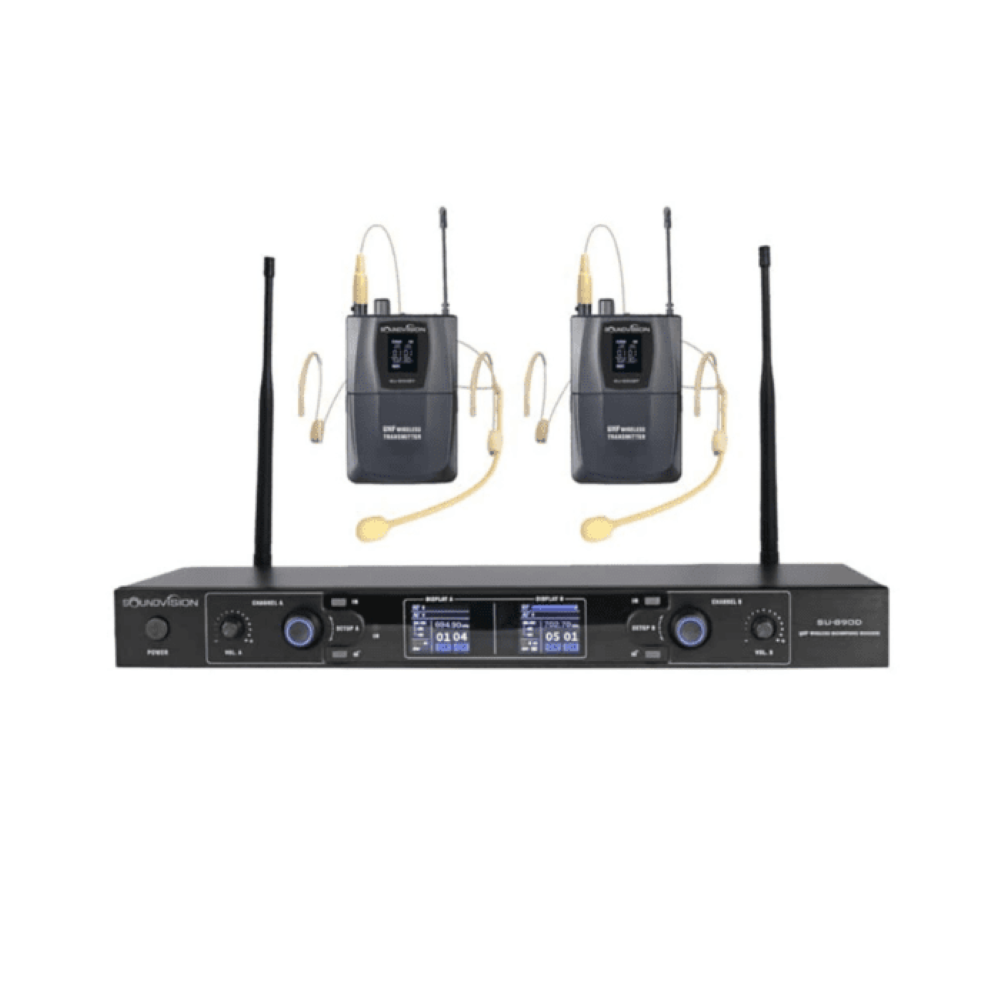 SOUNDVISION SU-890D-ll/BT (HW-X) ชุดไมค์ลอยดิจิตอล คาดศรีษะคู่ ย่าน UHF ...