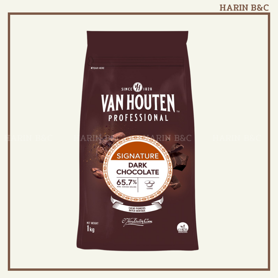 แวนเฮ้าน์เต้น ดาร์ก ช็อกโกแลต 65.7% 1กก. - harinbnc