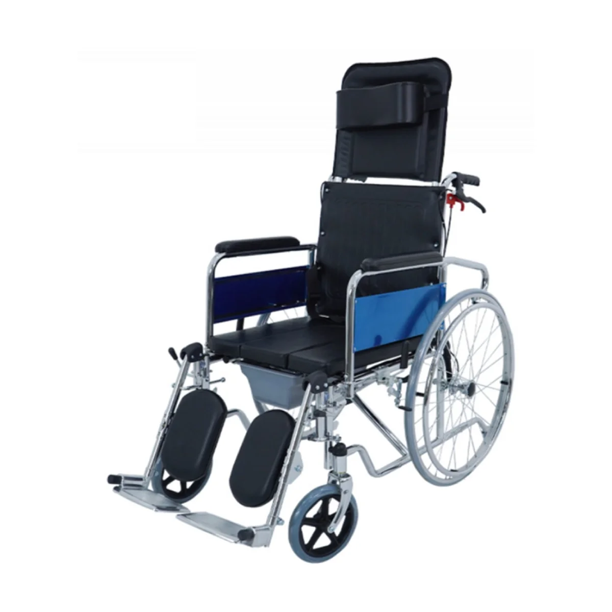 Fasicare - TAVEL [ทาเวล] รถเข็นนั่งถ่าย เหล็กชุบโครเมียม รุ่น FIC-511