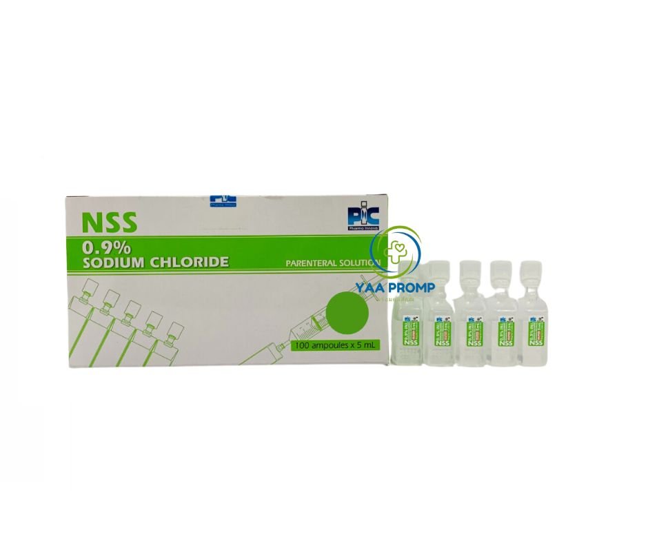 PIC NSS SODIUM CHLORIDE 0.9% น้ำเกลือหลอด 5 ML.