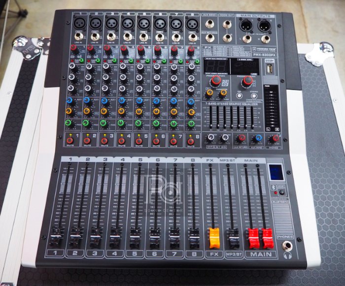 Proeurotech Pmx 8300fx เพาเวอร์มิกเซอร์สเตอริโอ 8ชาแนล 300วัตต์ เอฟเฟค
