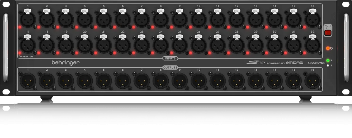 Behringer STAGEBOX S32 สเตจบอกซ์ Preamp 32 Mic / 16 Output XLR