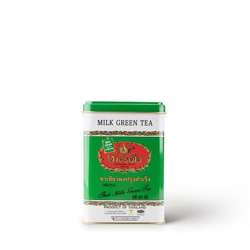 Green Tea Mix Sachet Packed In Can - cha-thai