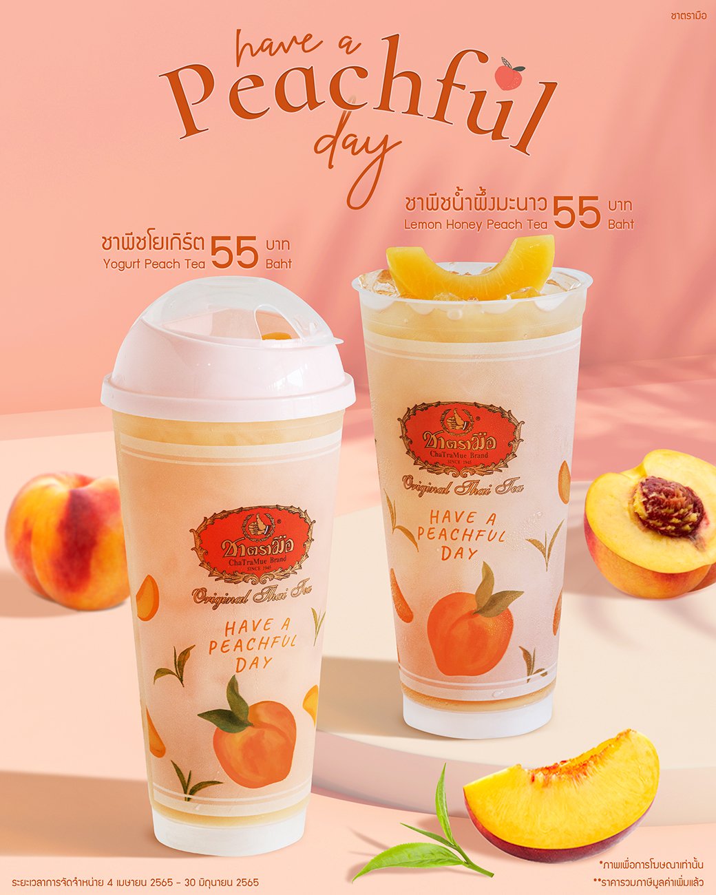 สาขาร่วมจำหน่าย "Have a Peachful day ชาพีชซีรีส์" - cha-thai