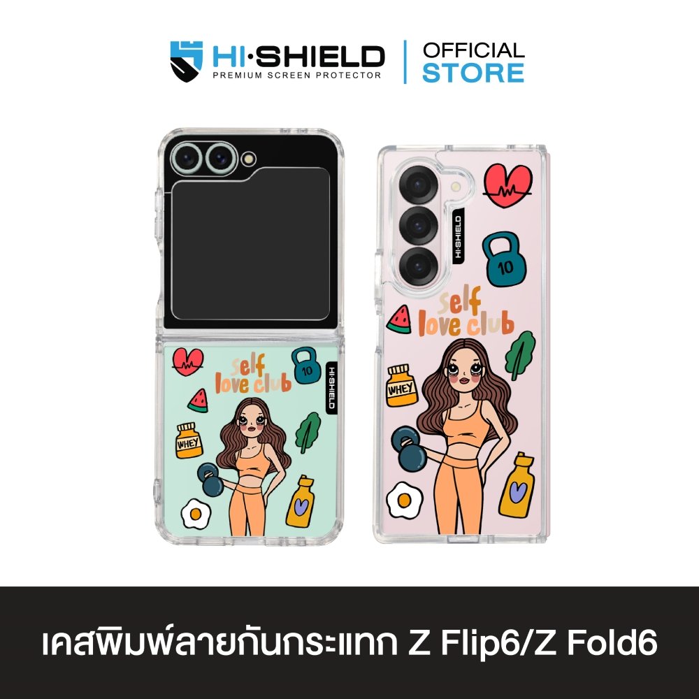 [ZFLIP6 / ZFOLD6] HI-SHIELD Stylish เคสใสกันกระแทก Samsung ZFLIP6 ...