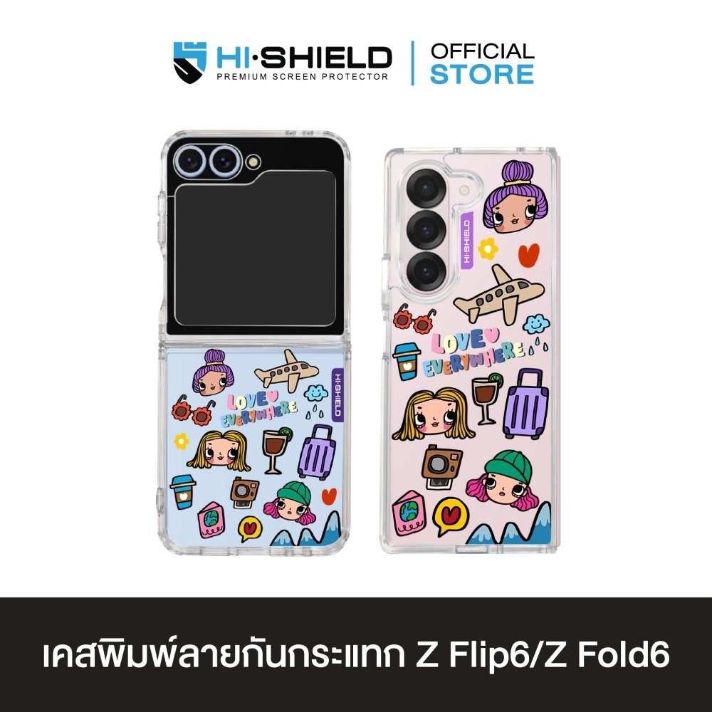 [ZFLIP6 / ZFOLD6] HI-SHIELD Stylish เคสใสกันกระแทก Samsung ZFLIP6 ...