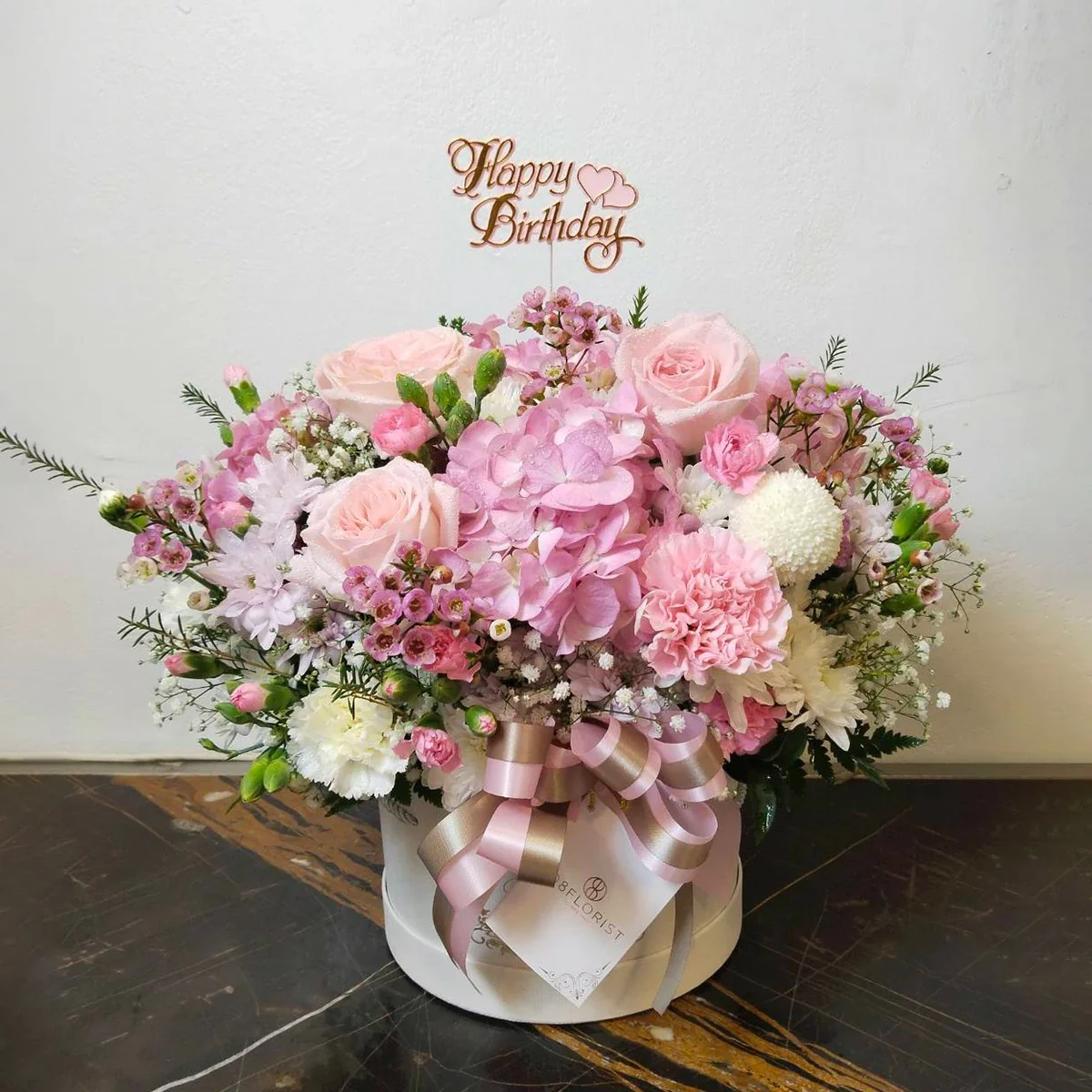 birthday flower box | Fast delivery within 1-2 hours, affordable price
