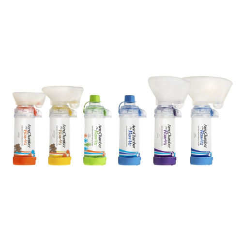 Aero Chamber Plus® Flow-Vu® อุปกรณ์พ่นละอองยาแบบมือ ยี่ห้อ Trudell ...