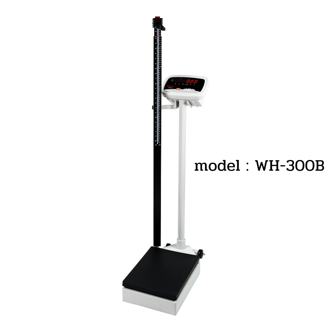 เครื่องชั่งน้ำหนักระบบดิจิตอล พร้อมวัดส่วนสูง ยี่ห้อ ZEPPER รุ่น WH-300B - nthailand
