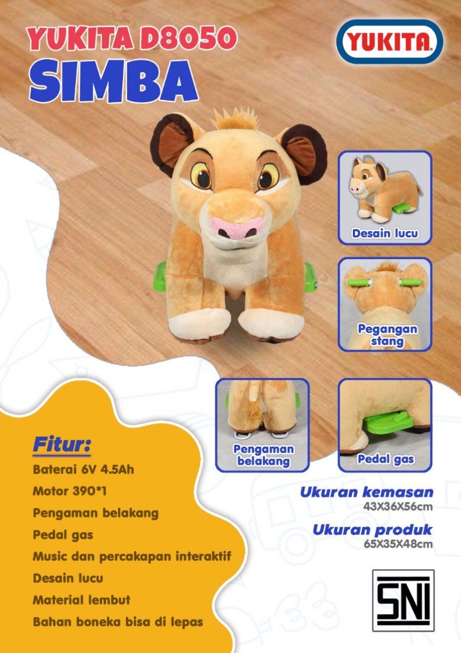 Mainan anak YUKITA D8050- 2 SIMBA - ptallunid