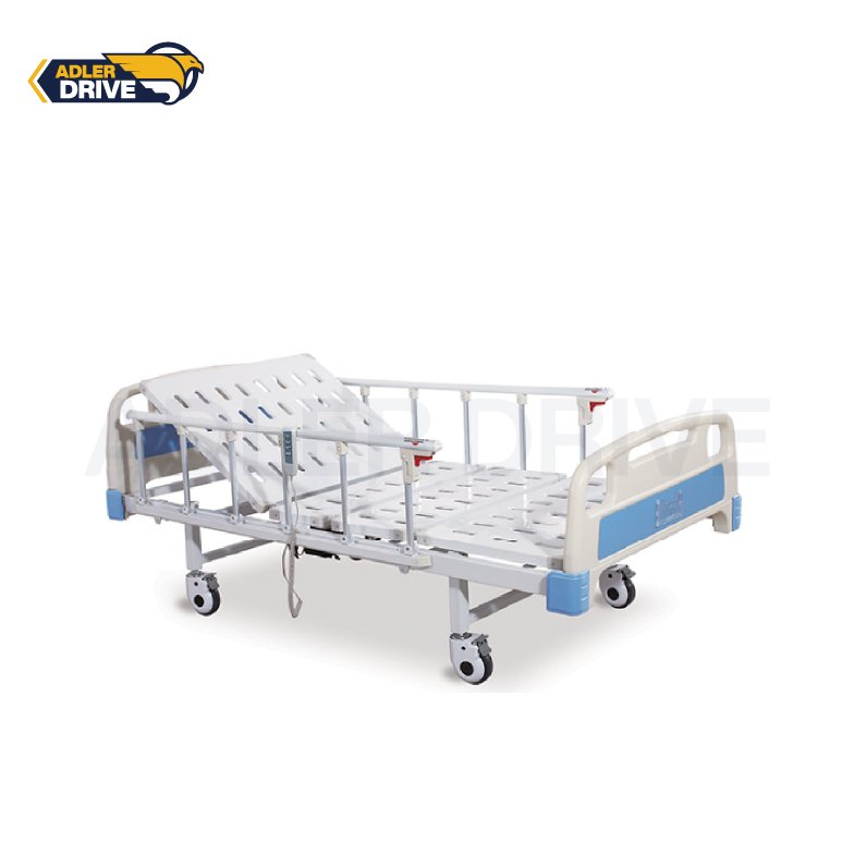 เตียงผู้ป่วยไฟฟ้า 2 ฟังก์ชั่น ปรับพนังพิงหลัง และปรับงอเข่า - adlerdrive