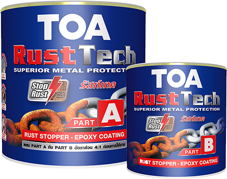 สีอีพ็อกซี่ 2 ส่วน รองพื้นกันสนิม Rust-Tech TOA - thaibuytools