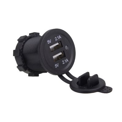 A53 5V 4.2A 2.1A Output Double USB Charger Port Car Socket for 12V 24V ...