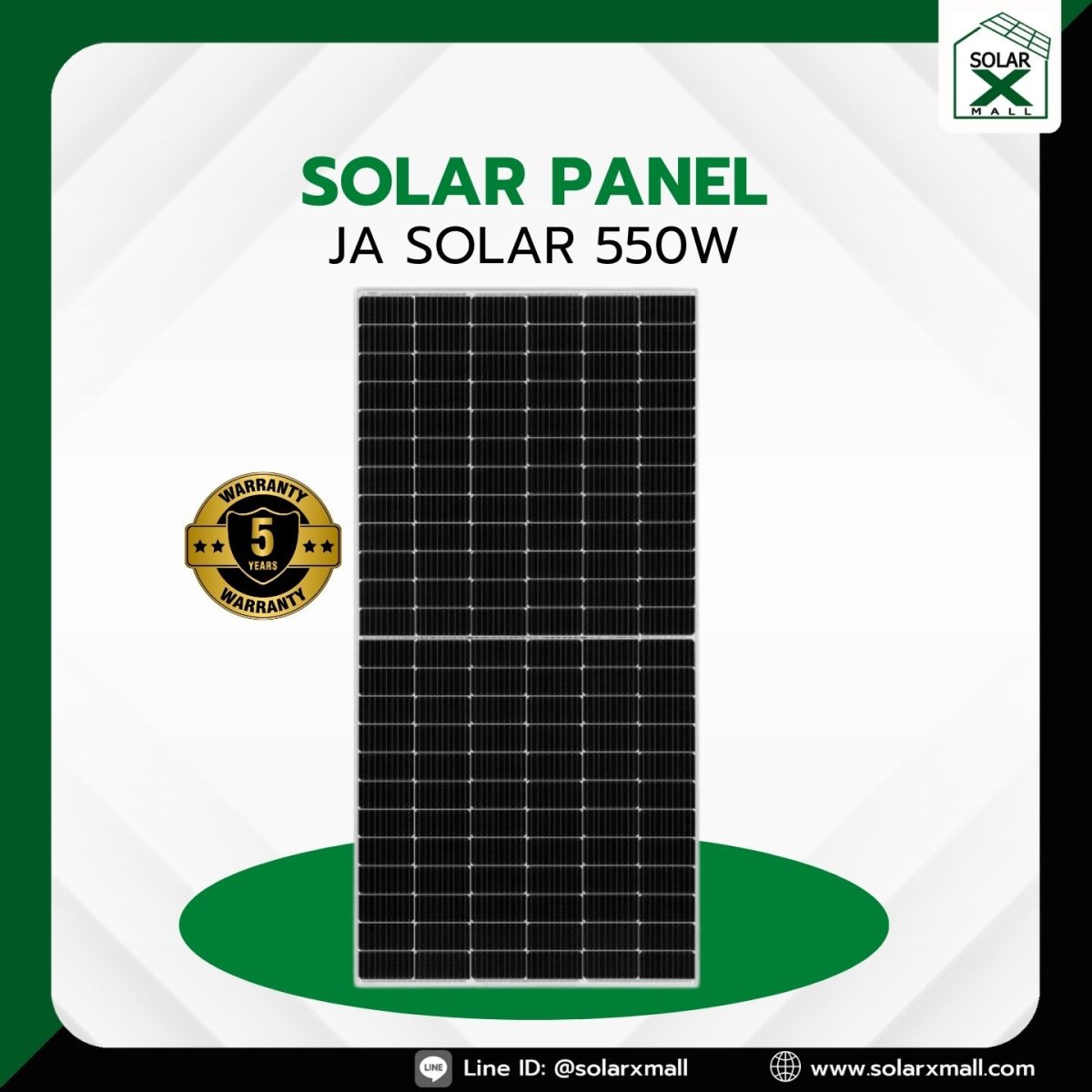 โปรโมชั่นดีๆ Solar Panel JA Solar 550W