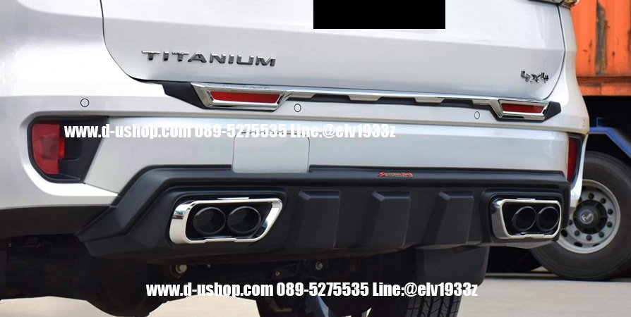 RBS dual exhaust pipe rear bumper cover, model for Ford EVEREST Next ...