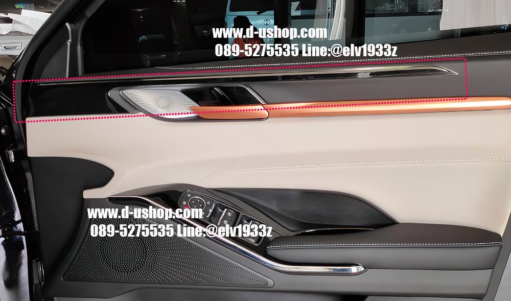 Black wood pattern door panel cover, model specific for HAVAL H6 - d-ushop
