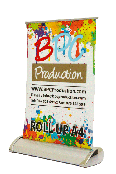 Roll up A4 งานพิมพ์