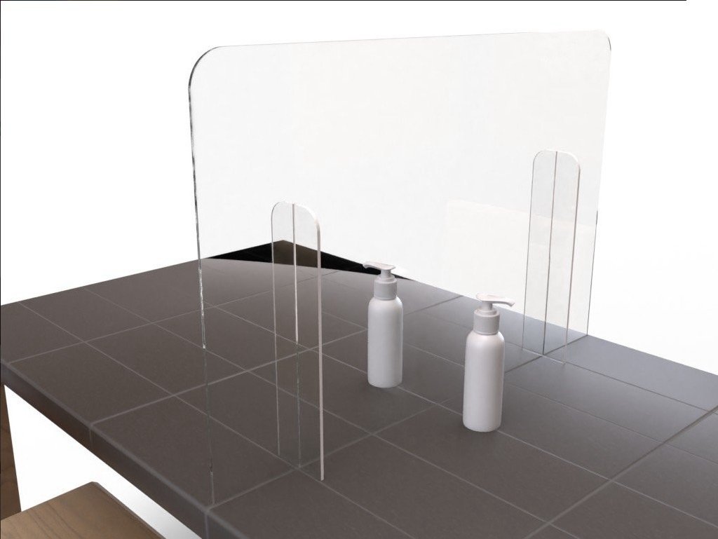 Covid-19 Acrylic partition stand